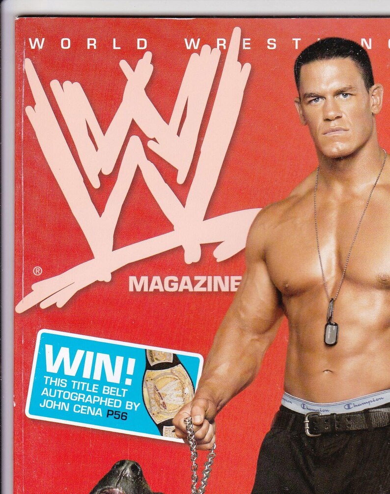 WWE Magazine February 2007 Wrestling John Cena Chris Benoit Edge Cryme ...