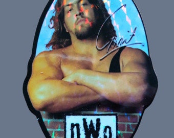 Vintage 1998 Wcw Nwo Giant Pro Wrestling Sticker Big Show Wwf - Etsy