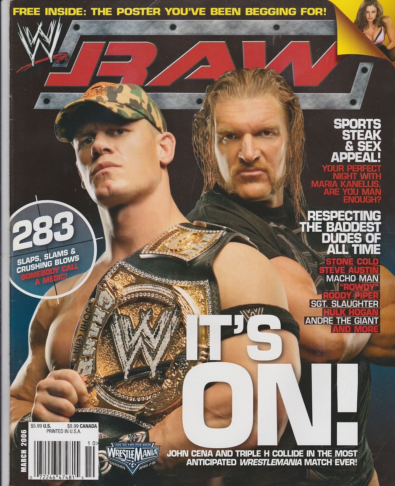 John Cena And Maria Kiss