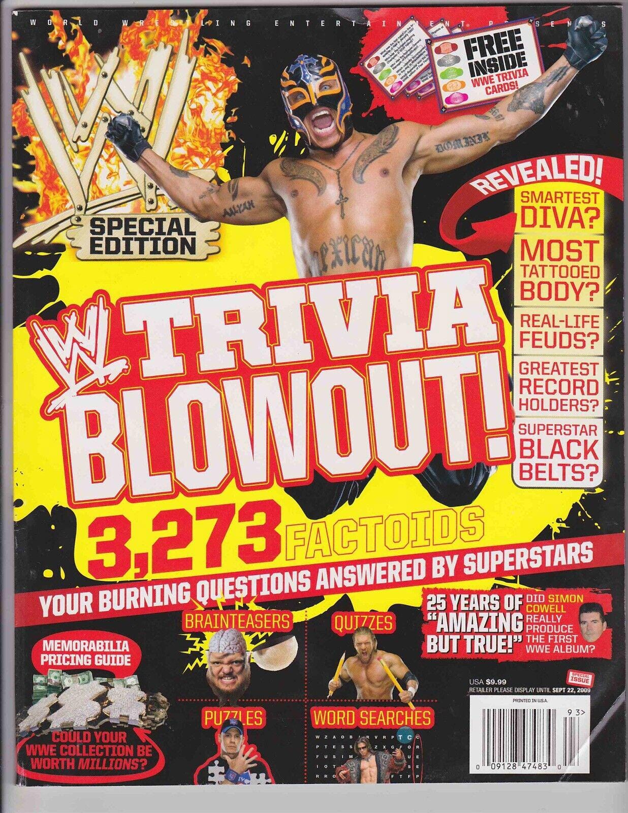 WWE Wrestling Magazine September 2008 Special Edition Trivia Blowout ...