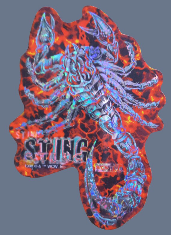 Vintage Wcw Nwo Sting 4 X 3 Pro Wrestling Sticker 1998 Wwf Wwe | Etsy