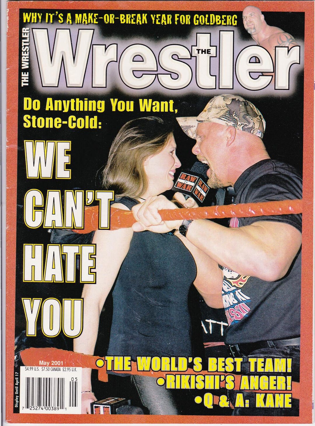 The Wrestler May 2001 Stephanie Mcmahon Stone Cold Steve Austin Rikishi ...