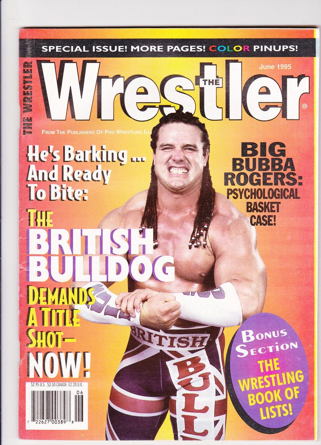 The Wrestler Magazine June 1995 Wrestling British Bulldog Big Bubba ...