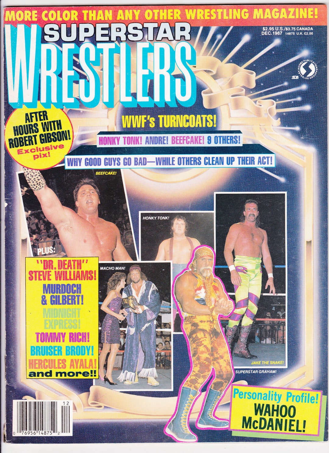 Superstar Wrestlers December 1987 Magazine Superstar Billy - Etsy