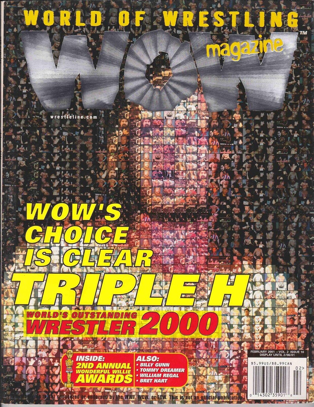 Wow World of Wrestling Magazine February 2001 Vol 2 Issue 10 Wcw Ecw ...