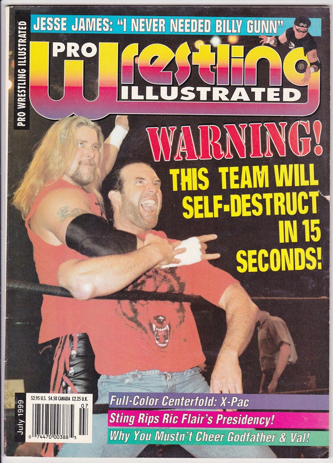 Pro Wrestling Illustrated July 1999 Nwo Outsiders Scott Hall Kevin Nash ...