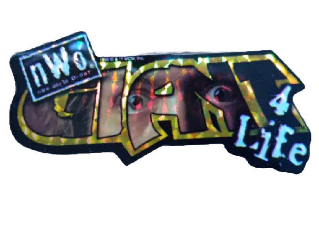Vintage 1998 Wcw Nwo Giant Pro Wrestling Sticker Big Show Wwf - Etsy