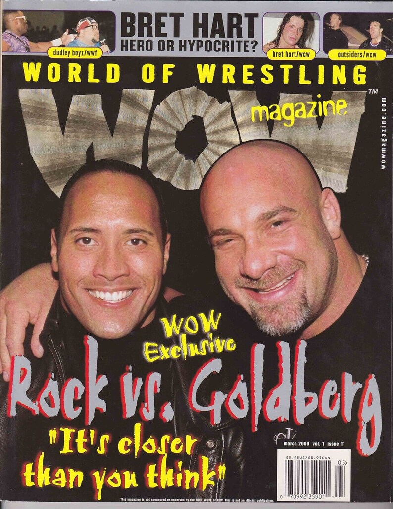 Wow World of Wrestling Magazine March 2000 Vol 1 Issue 11 - Etsy