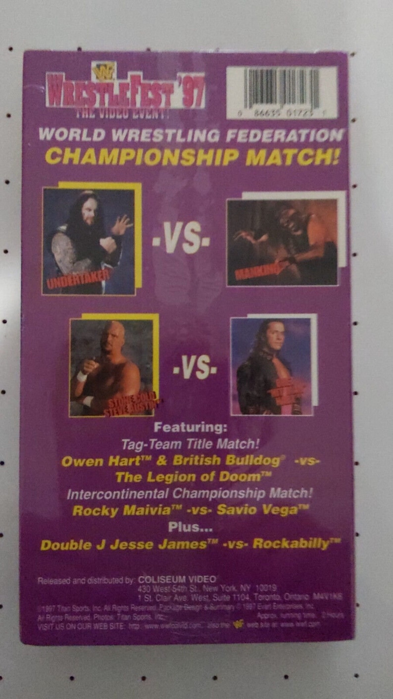 Wwf Wrestlefest 97 Vhs Factory Sealed Coliseum Video 1997 - Etsy