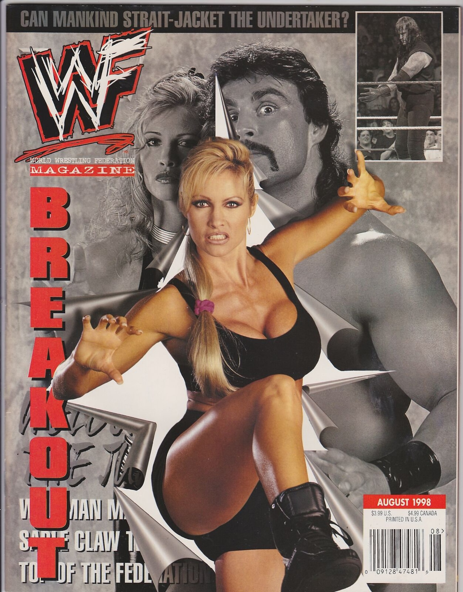 Wwf Magazine August 1998 Wrestling Sable Marc Rena Mero Etsy