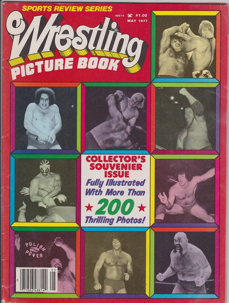Wrestling Picture Book May 1977 Sports Review Andre the Giant - Etsy