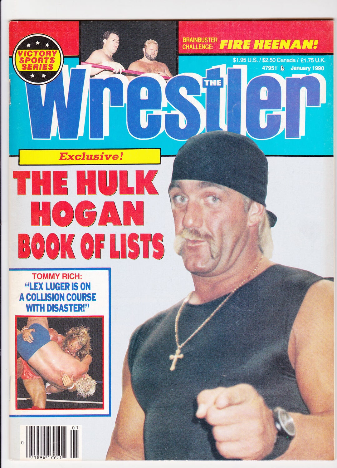 The Wrestler Magazine January 1990 Wrestling Hulk Hogan Tommy - Etsy