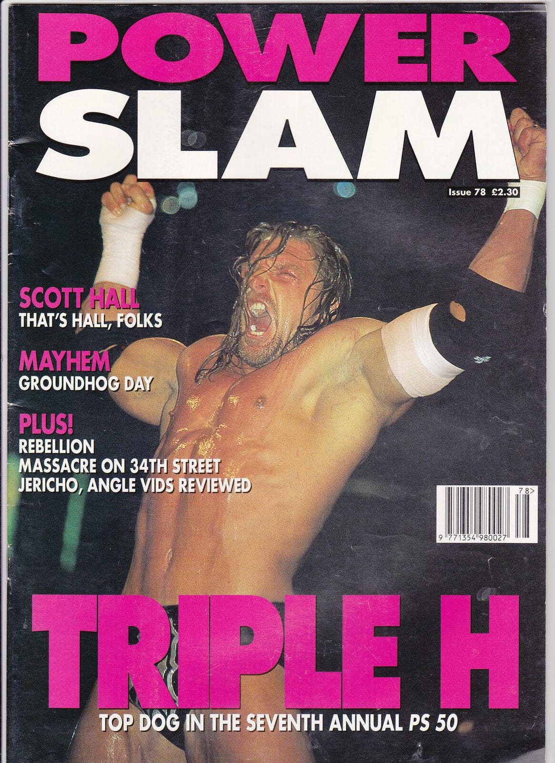 Power Slam Magazine 78 January 2001 Wrestling Triple H Scott Hall WWF WCW - Etsy
