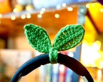 Crochet Sprout Headphone Accessory - Etsy