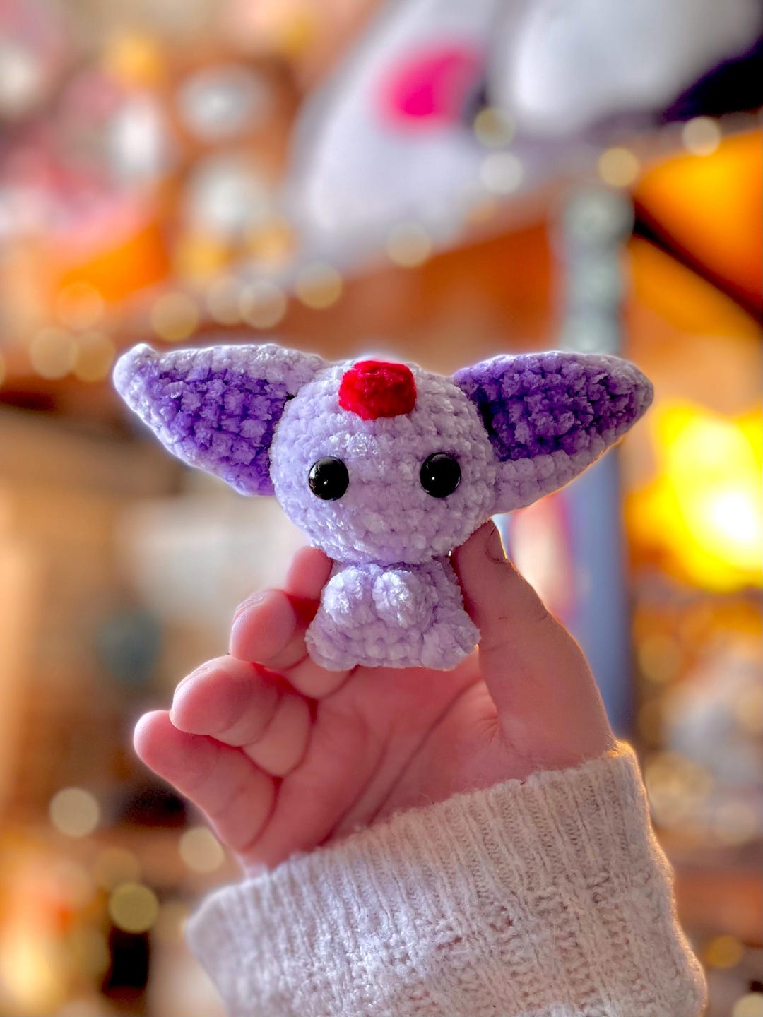 Crochet Espeon Mini Plush - Etsy