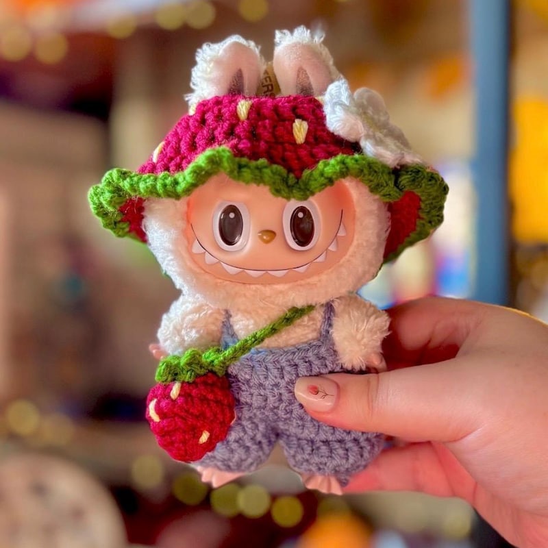Labubu Strawberry - Etsy