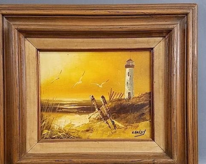 Howard Gailey Original Oil Painting of Seascape Framed Signed - Etsy