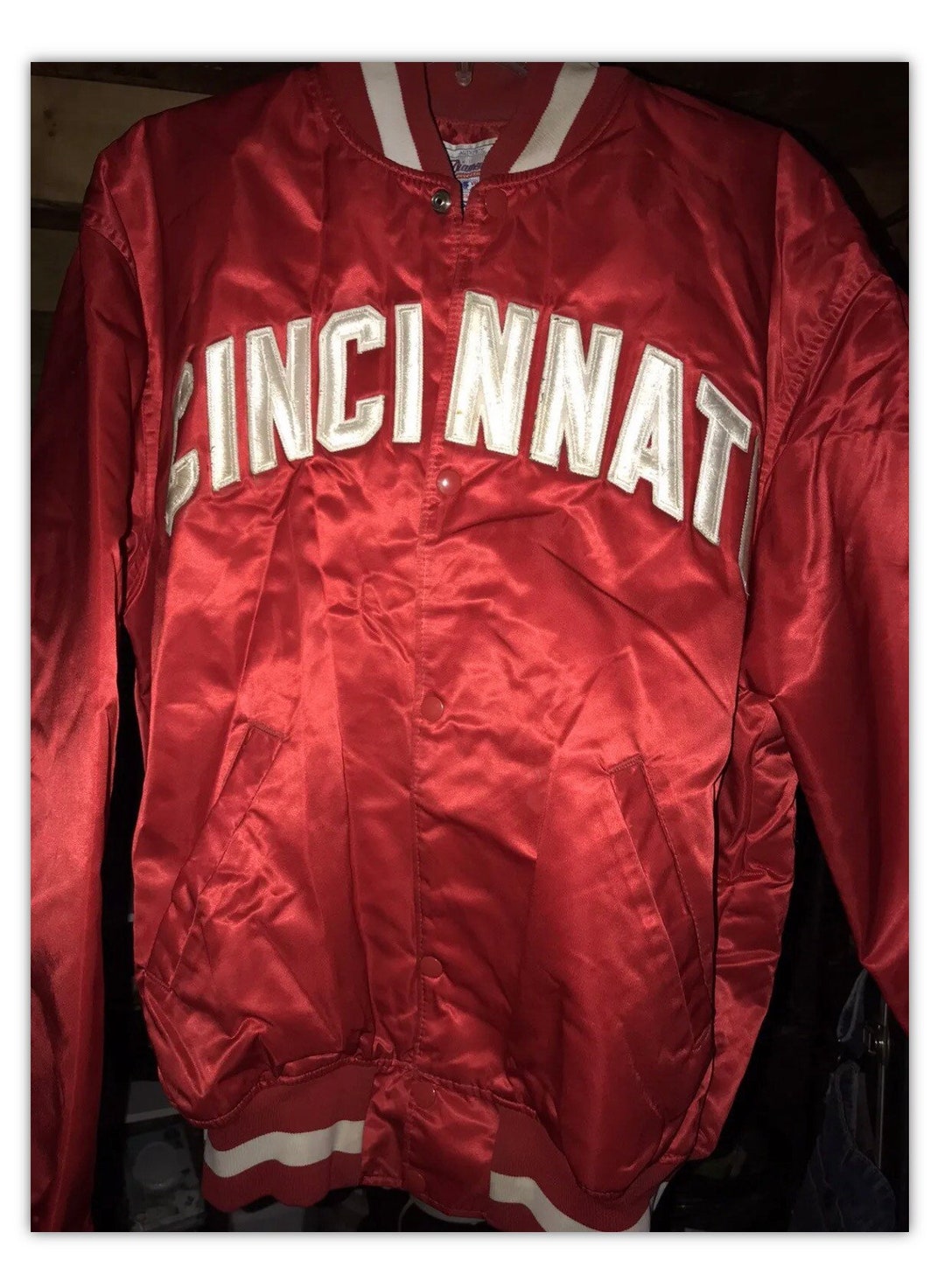 Cincinnati Reds Starter Jacket, Mens Xlg, Color Red, Diamond Collection ...