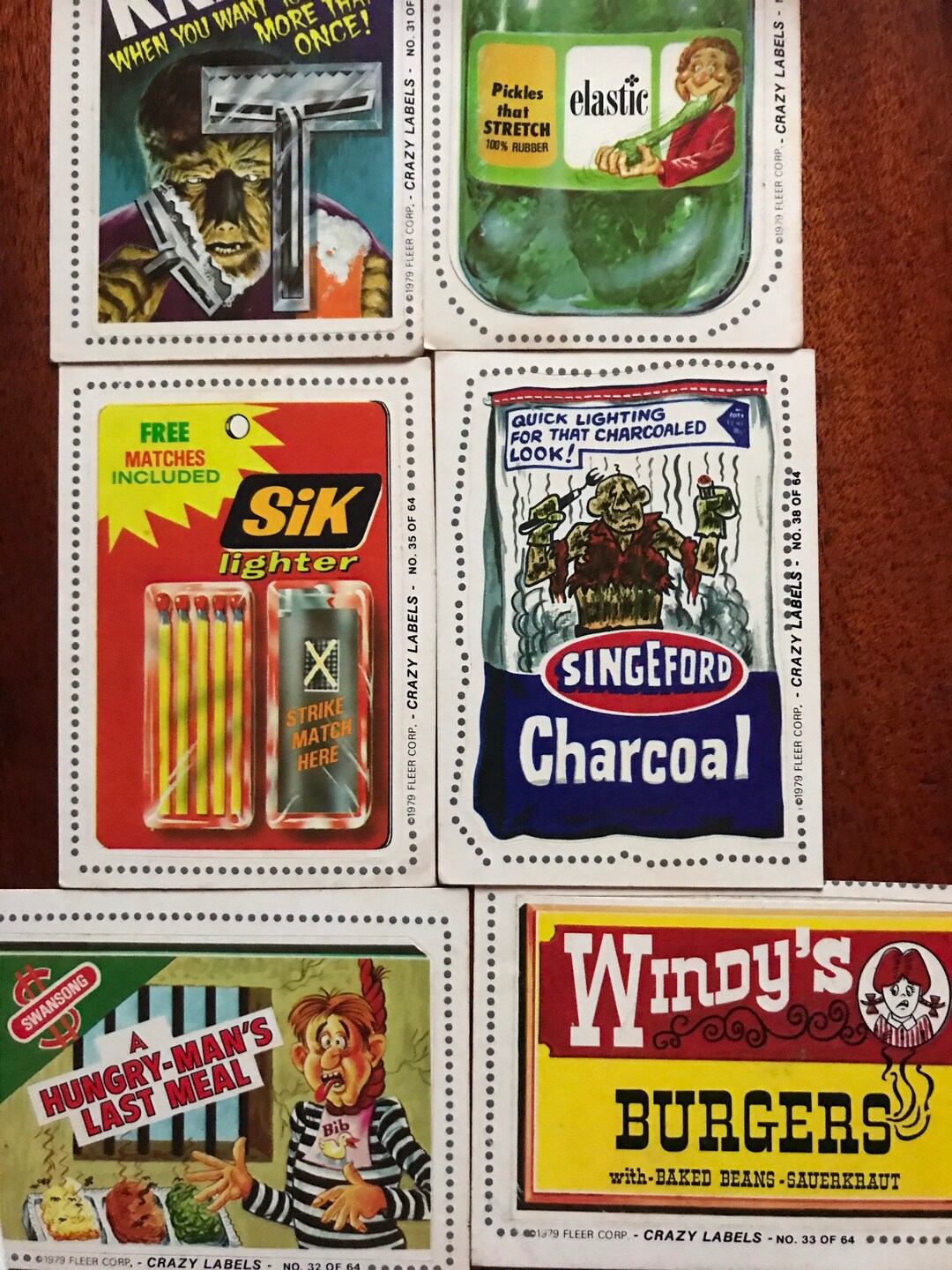 Crazy Labels Trading Cards Lot of Six(6) #31,11,35,38,32,33 - Etsy ...