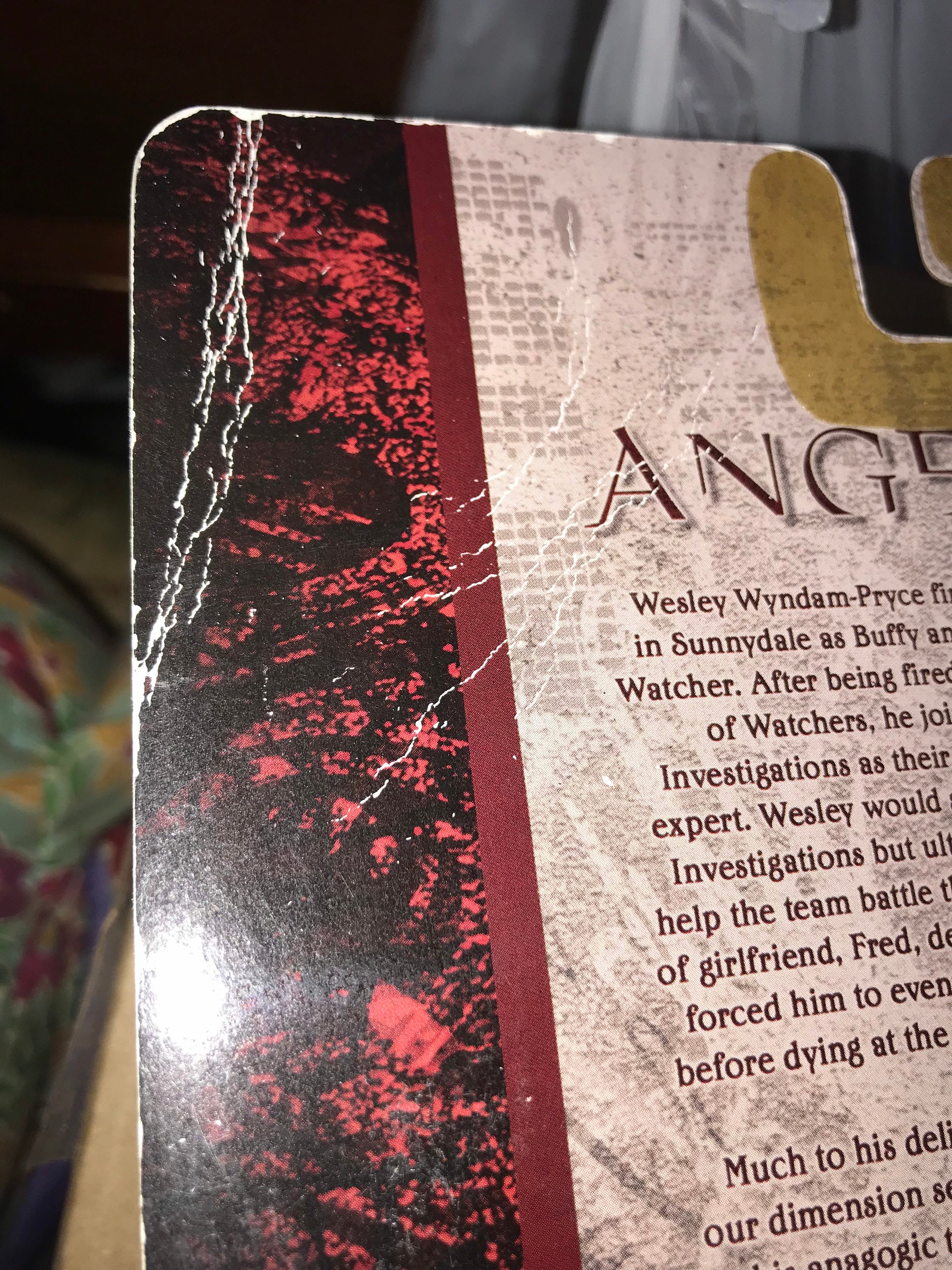 Wesley-angel season 4 Action Figure With Bloody Axe diamond Select Toys ...