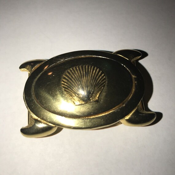 Vintage Clam Shell Belt Buckle 3 Clam Sea Shells Scal… - Gem