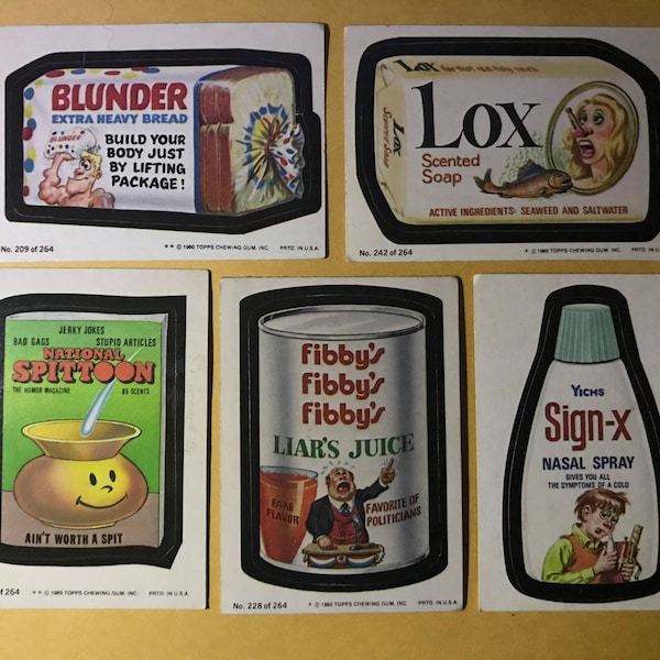 Wacky Packages Stickers - Etsy