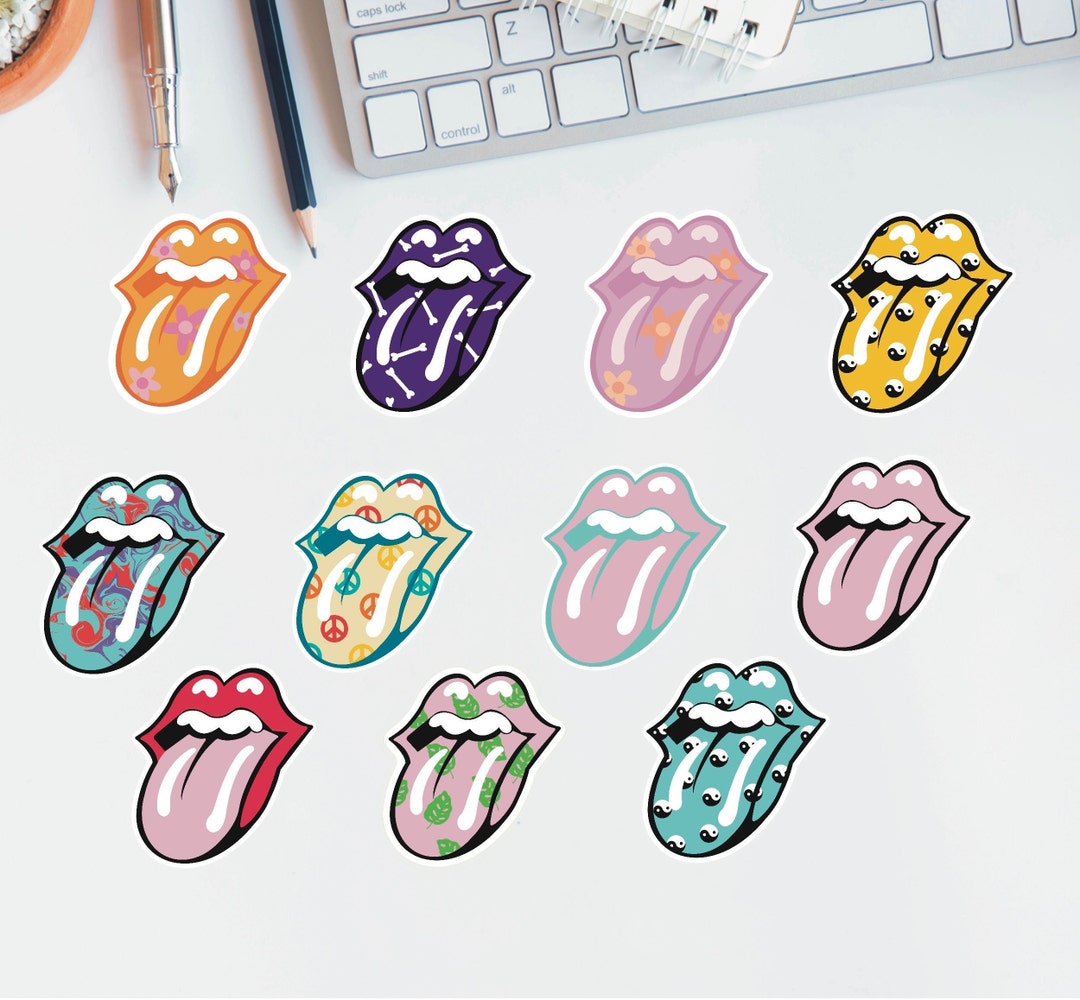 Tongue Themed Stickers - Etsy
