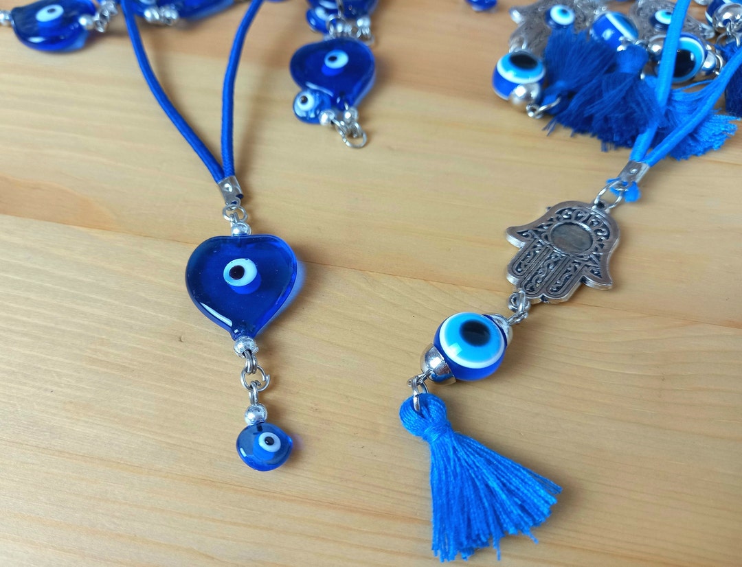 Evil Eye Car Trailer | Nazar Glass Car Mirror Pendant | Hamsa Hand ...