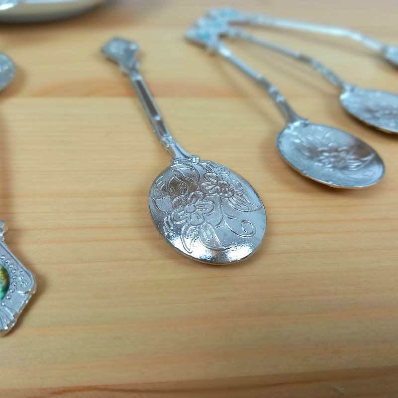 Flower Teaspoon Set - Etsy New Zealand
