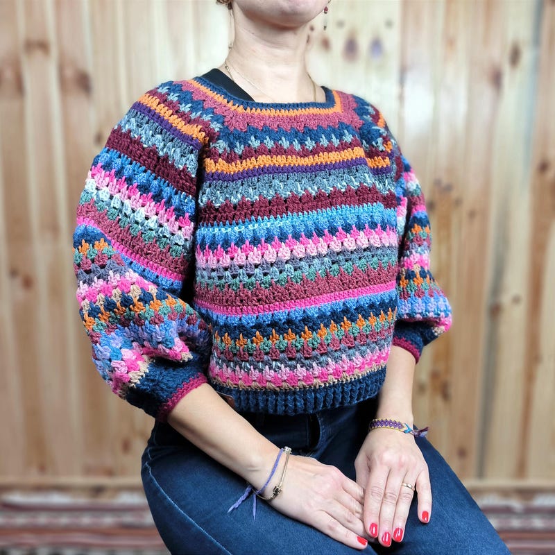 Hand Crochet Sweater - Etsy