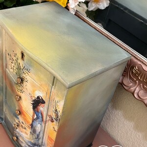 Jewelry Armoire. Dreamy Sunset Jewelry Box. Whimsical Goddess Jewelry ...