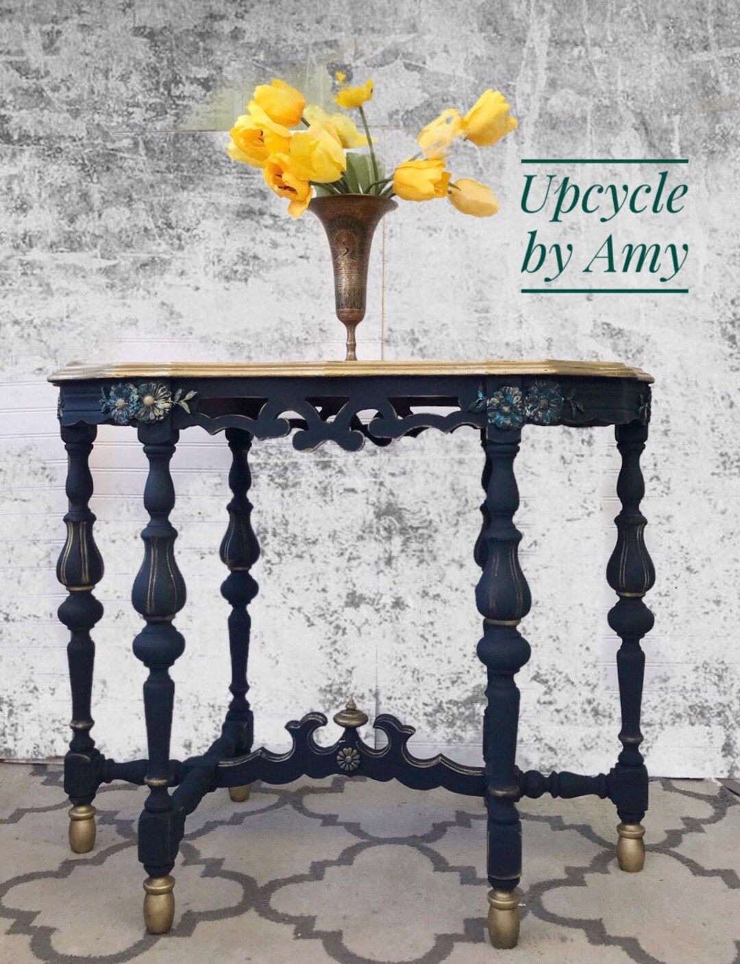 Entry Table. Vintage Baroque Console Table. Gilded Foyer - Etsy