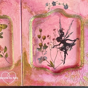Jewelry Box. Magical Fairy Garden Jewelry Chest. Pink Metallic Jewelry ...