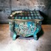 Bombe Chest. Moody Chandelier Accent Chest. Rustic Old World Bombay ...