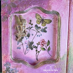 Jewelry Box. Magical Fairy Garden Jewelry Chest. Pink Metallic Jewelry ...