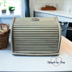 Bread Box. Vintage Inspired Kitchen Storage. Grunge Green Bread Box. - Etsy