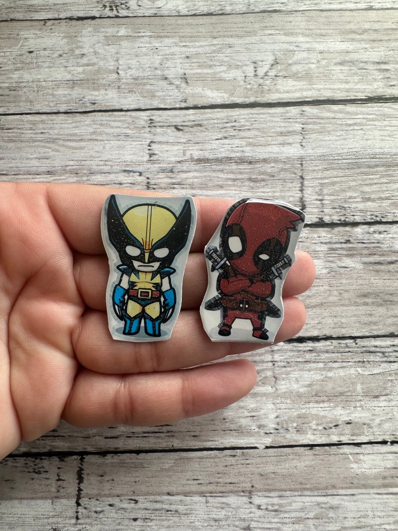 Wolverine and Deadpool Xray Markers - Etsy