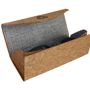 Sustainable Cork Folding Sunglasses Case Glasses Hard Protective Eco ...