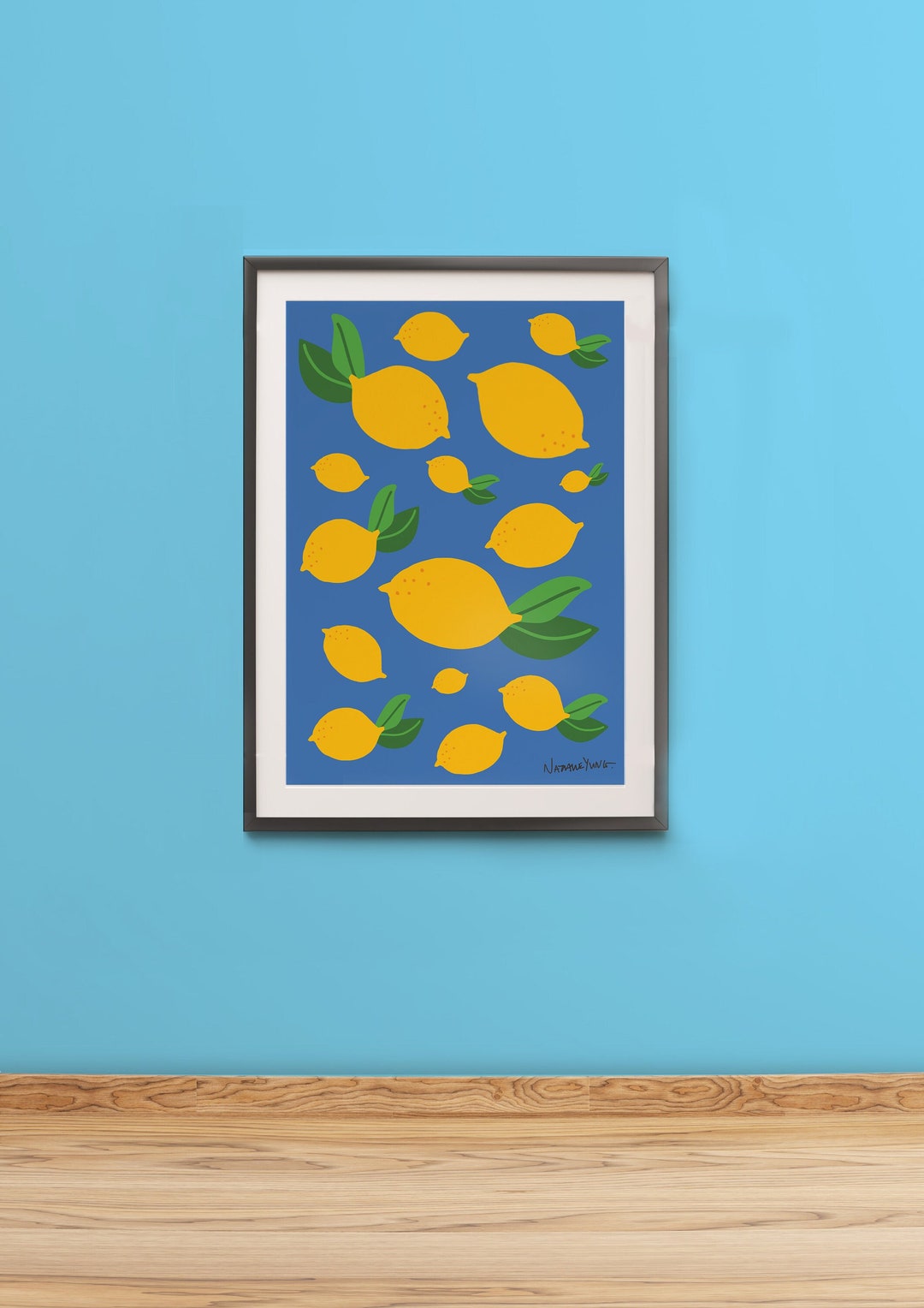 Life Give You Lemons A3 & A4 Size Art Print Colourful Lemon - Etsy