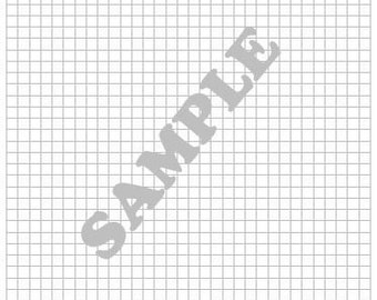8x10 Graph Paper 1 Inch Digital File - Etsy