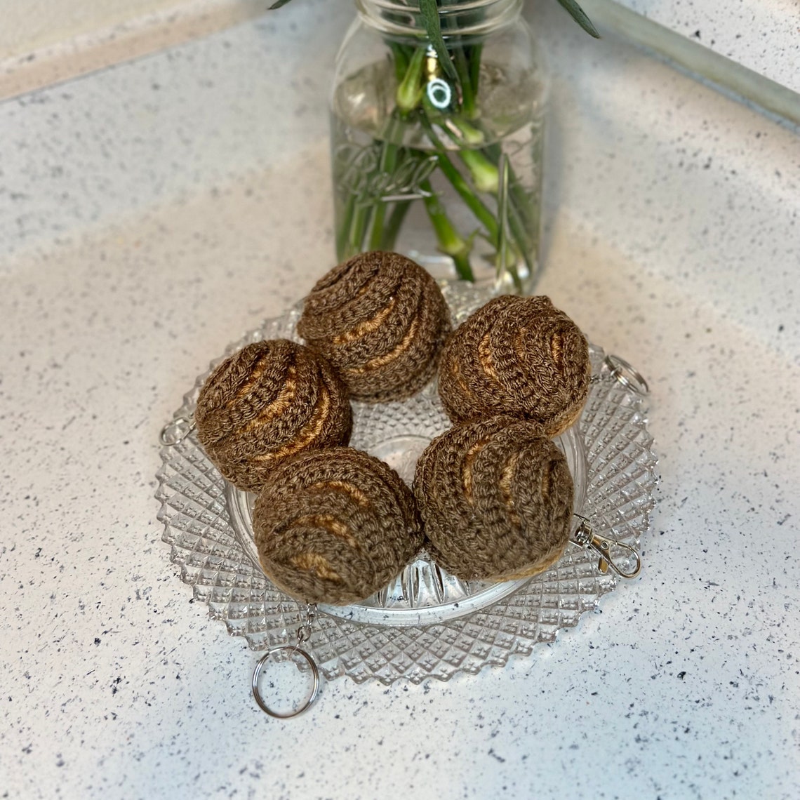 Crochet Concha Keychains - Etsy