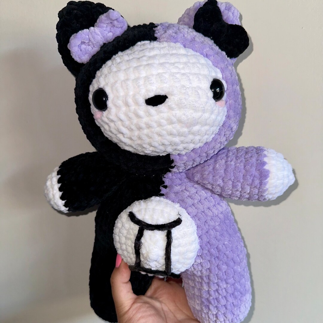 Gemini Bear Plushie - Crochet Gemini Bear Wearing Split Onesie - Etsy
