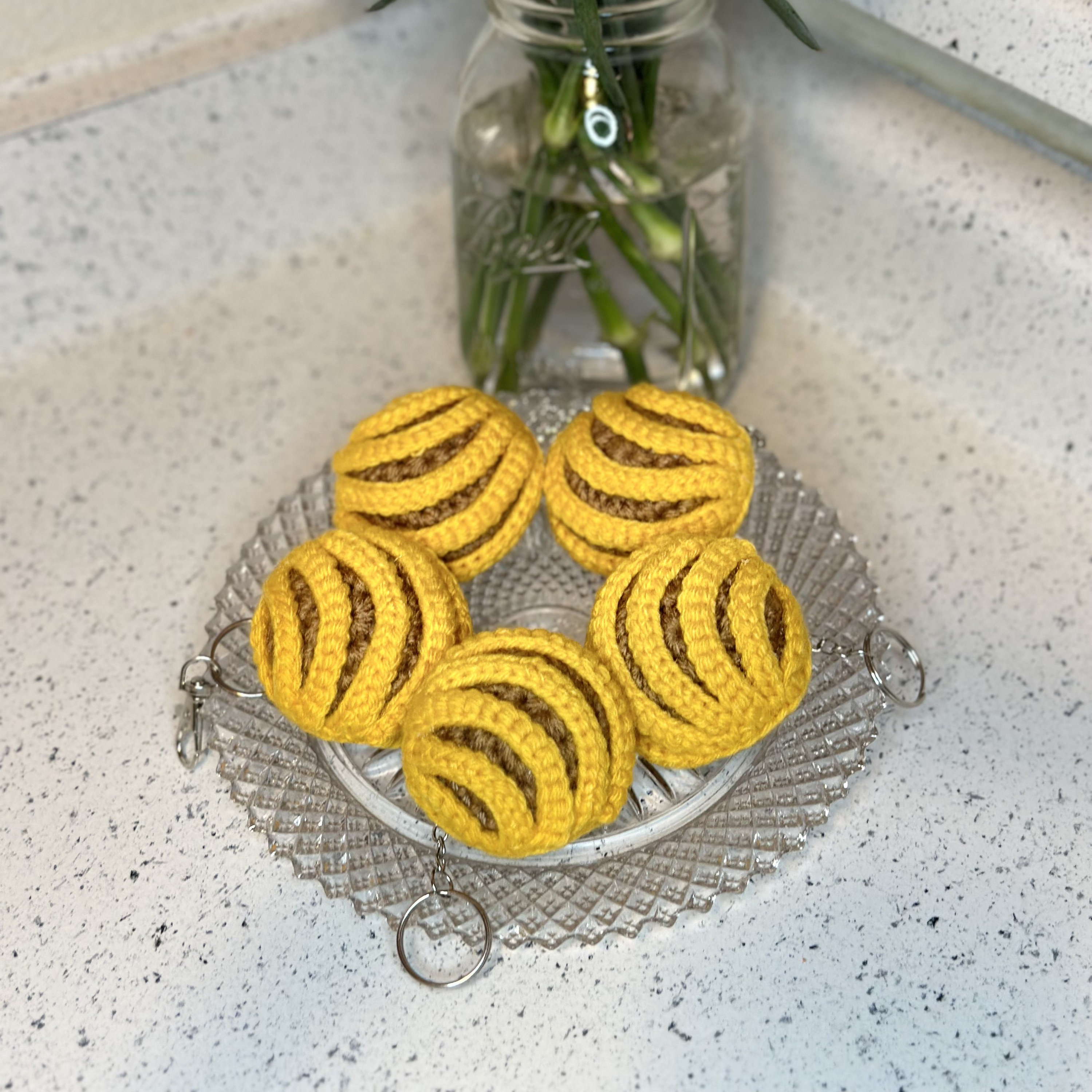 Crochet Concha Keychains - Etsy