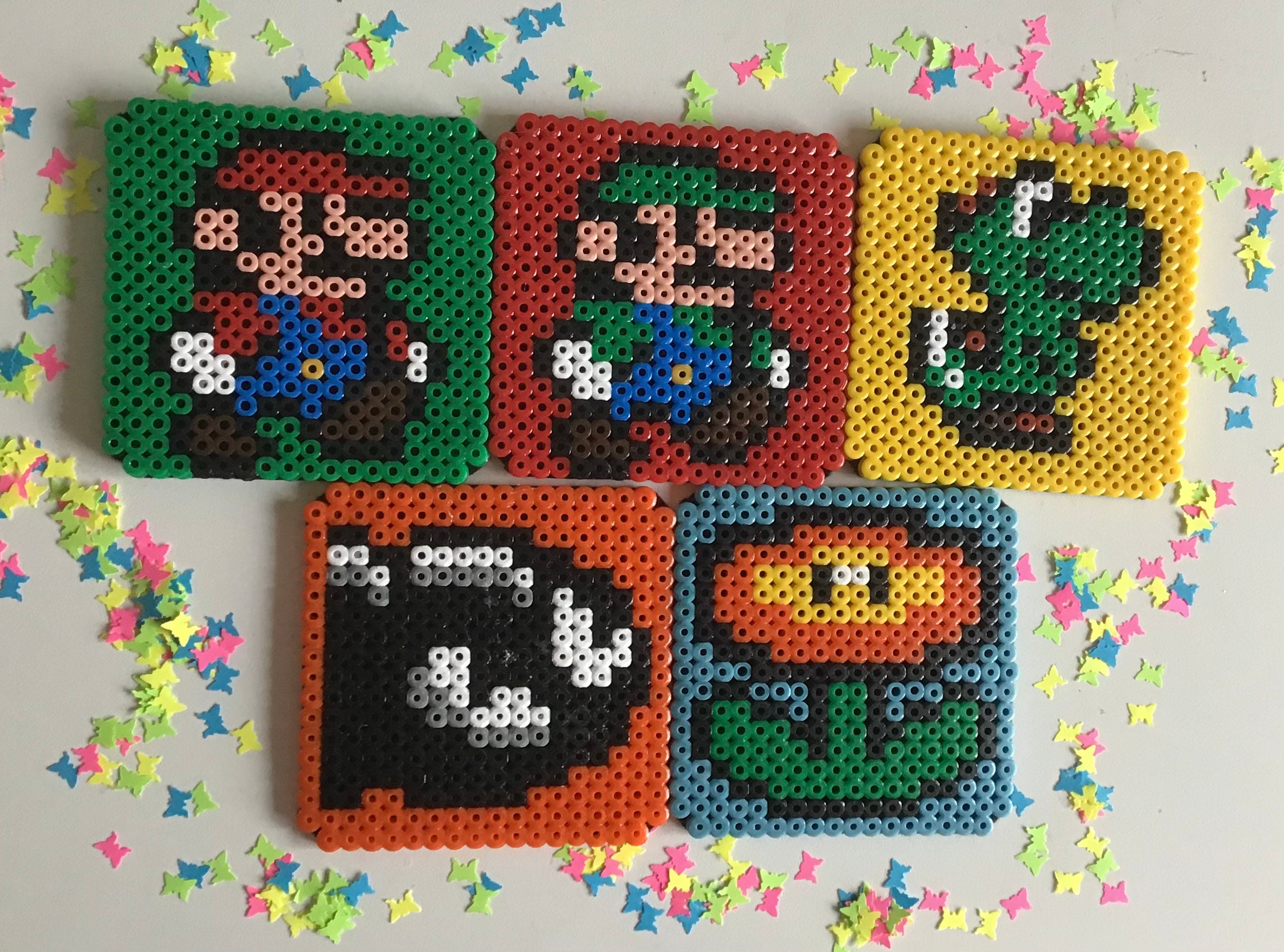 Mario Bros Coasters - Etsy