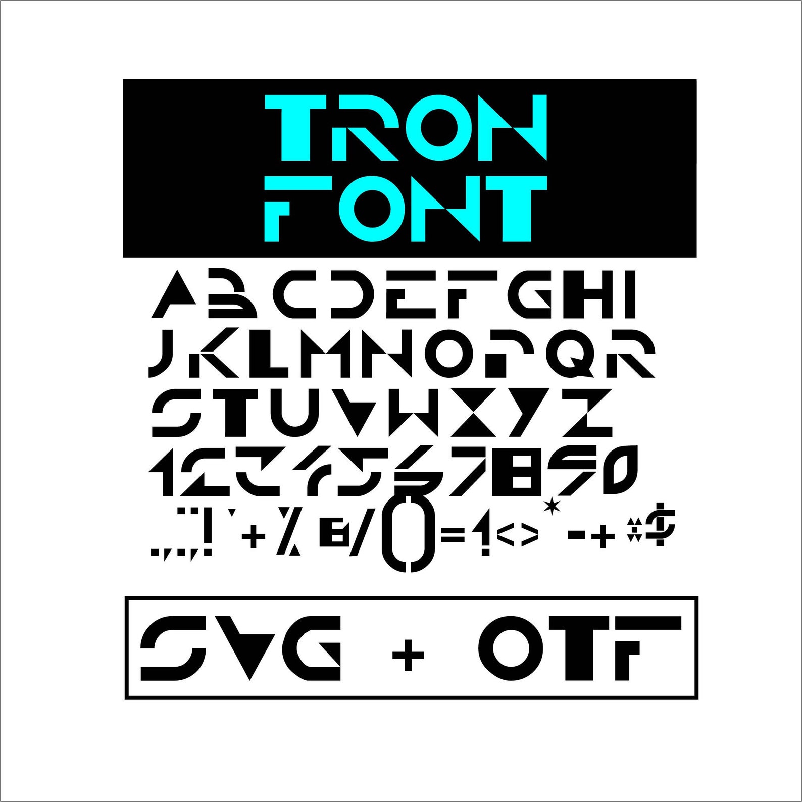 Tron Legecy Font Svg Disney Alphabet Tron Otf Tron Alphabet | Etsy