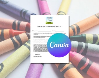 Late Payment Notice | Daycare Payment Notice | Daycare Payment Form ...