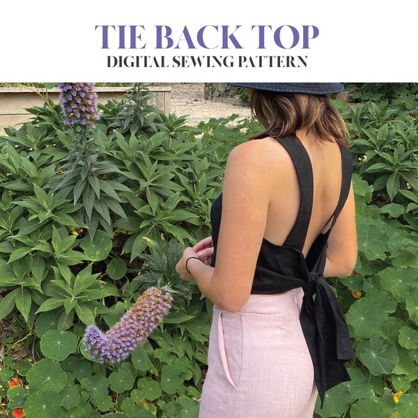 Tie Back Top Pattern - Etsy