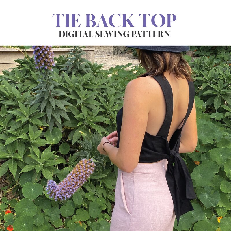 Tie Back Top Pattern - Etsy
