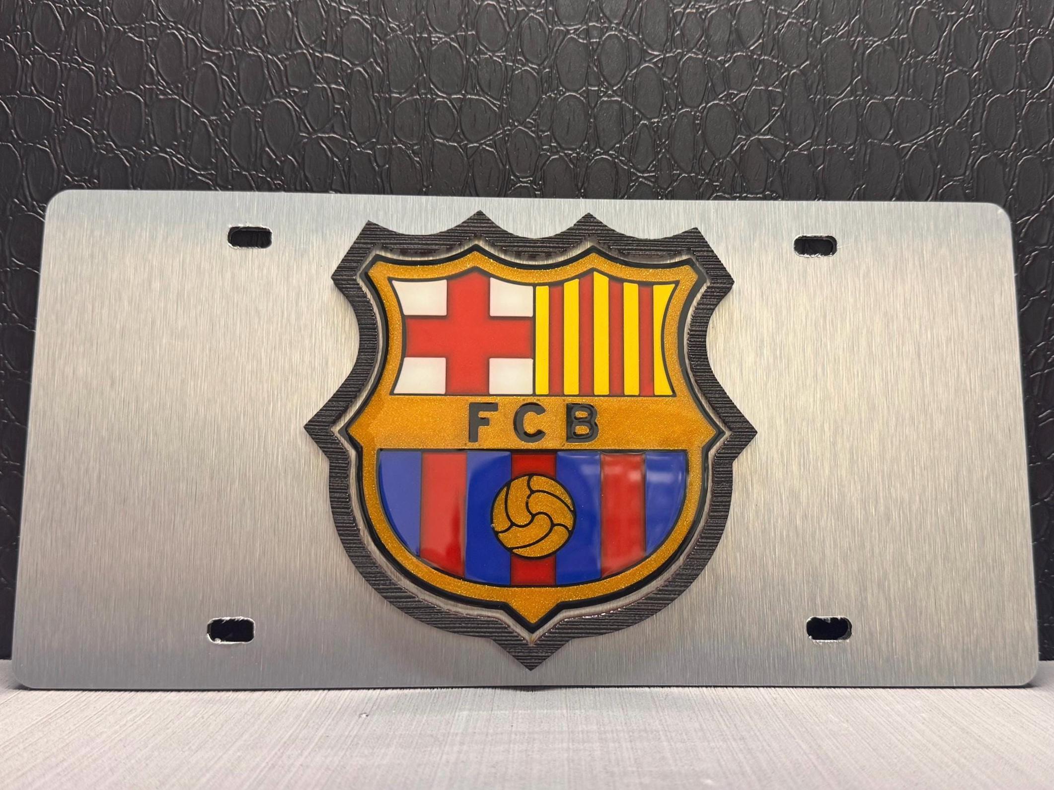 Barça FC Barcelona 3D Vanity License Plate Car Tag Soccer Fan Fanatico ...