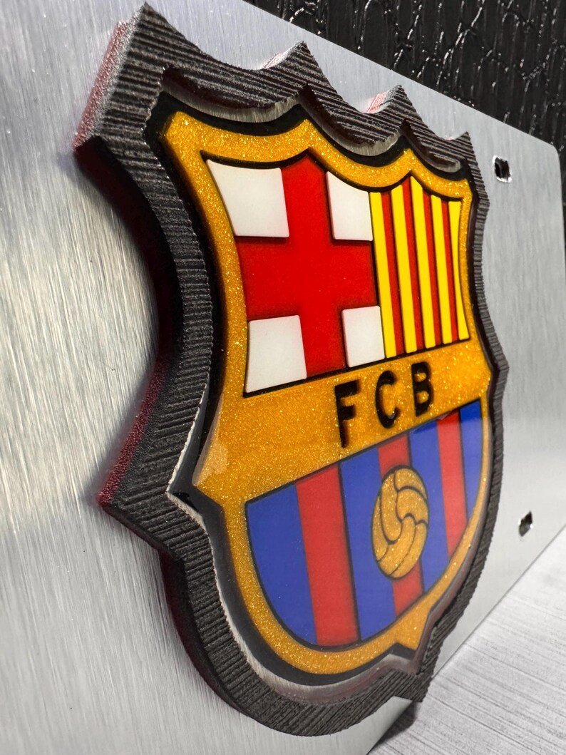 Barça FC Barcelona 3D Vanity License Plate Car Tag Soccer Fan Fanatico ...
